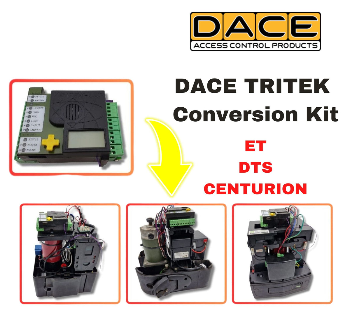DACE TRITEK Conversion Kit- with Module for ET, Cen & DTS – Security Superstore