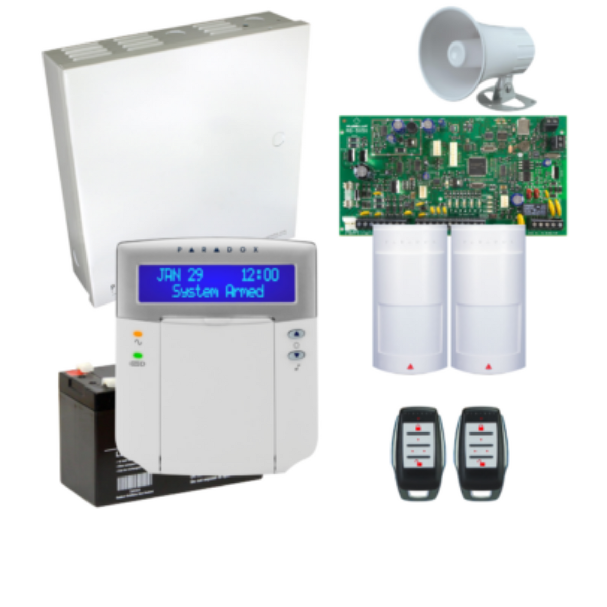 PARADOX - MG5050 (2XREM 25) K32 LCD KEYPAD KIT - 2 X PMD2 – Security ...