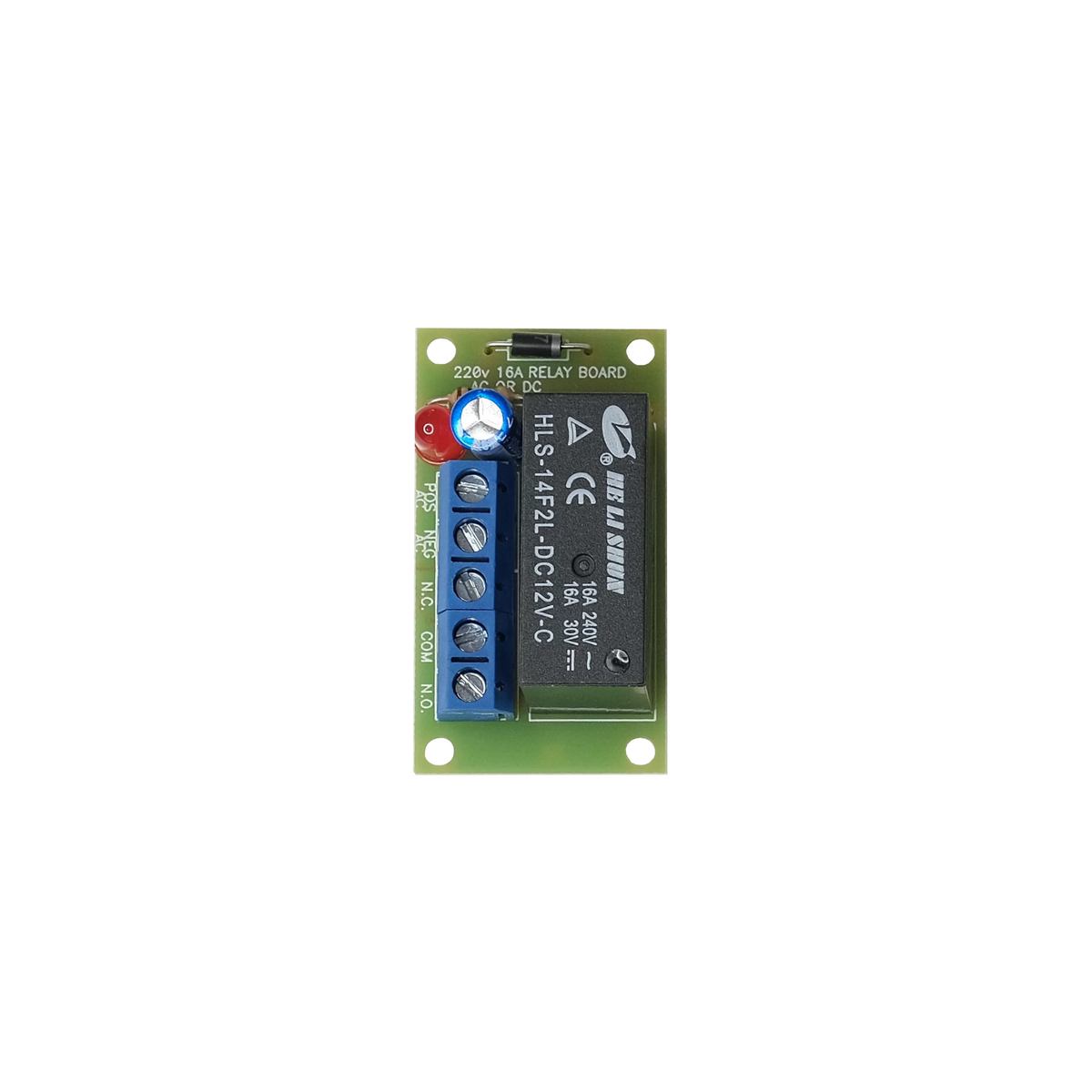 RELAY BOARD - AC 220V 10A SINGLE POLE RELAY NO/NC – Security Superstore